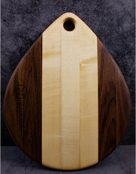 Drop-Shaped Wooden Serving Platter | nikkowood