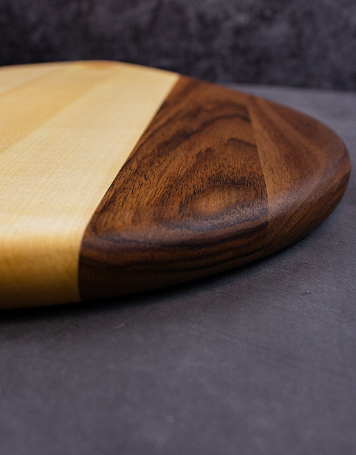 Drop-Shaped Wooden Serving Platter | nikkowood