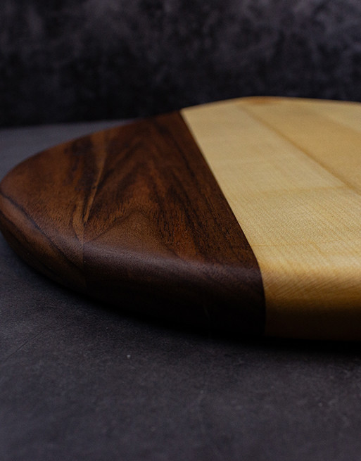 Drop-Shaped Wooden Serving Platter | nikkowood