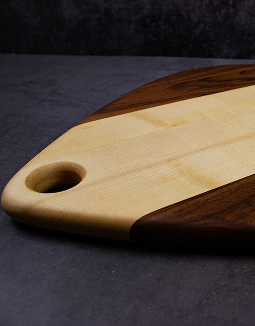 Drop-Shaped Wooden Serving Platter | nikkowood